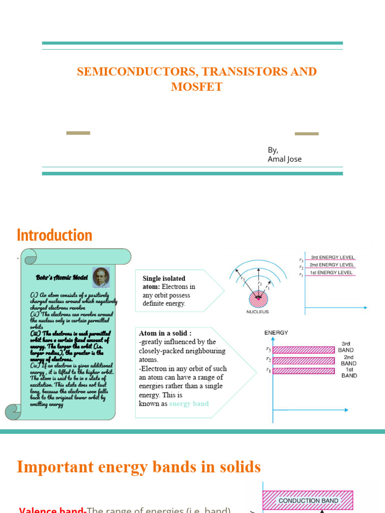 Understanding Semiconductors & Transistors | PDF | Field Effect ...