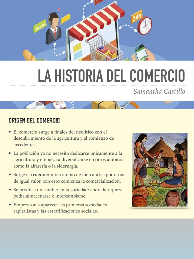 Evolución del Comercio a lo Largo de la Historia | PDF | Comercio | Moneda