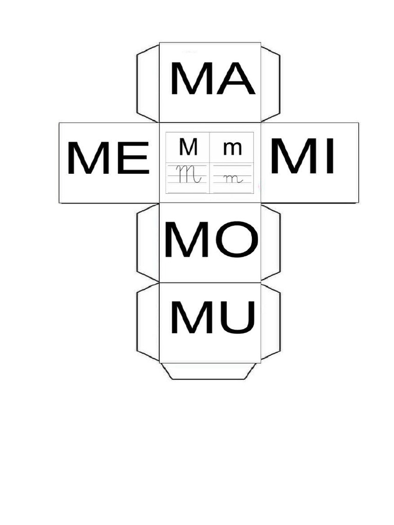 Cubo Letra M | PDF