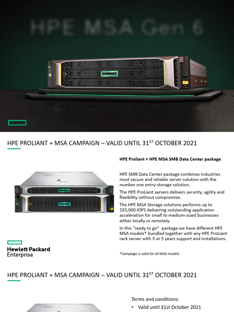 proliant_msa_campaign_valid_until_31st_october | PDF | Solid State ...