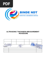 UT Thickness Procedure | PDF | Calibration | Nondestructive Testing