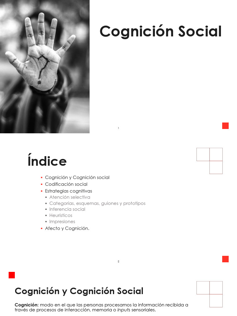Cognición Social: Procesos y Estrategias | PDF | Esquema (psicología ...
