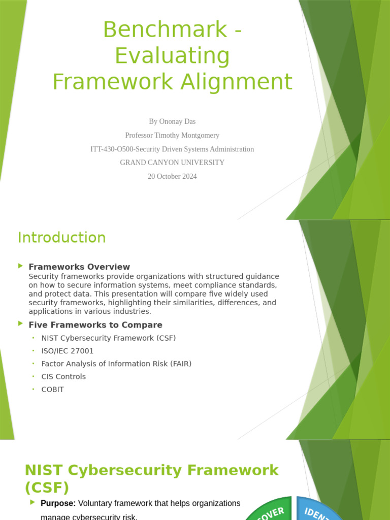 Benchmark - Evaluating Framework Alignment | PDF | Information Security ...