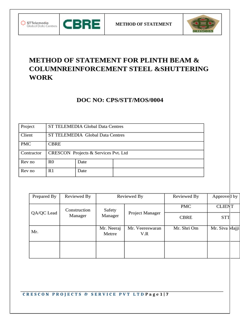 MS For Reinforcement Works (R1) | PDF | Mechanical Engineering ...