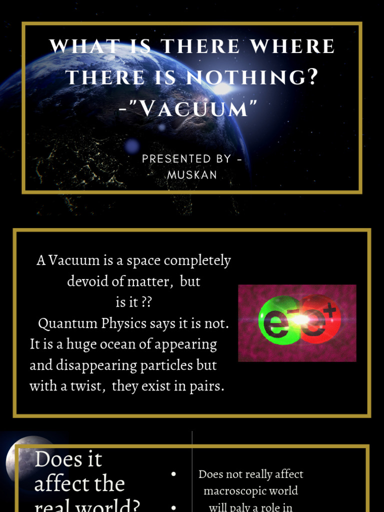 What Is There Where There Is Nothing - Vacuum | PDF | Black Hole | Photon