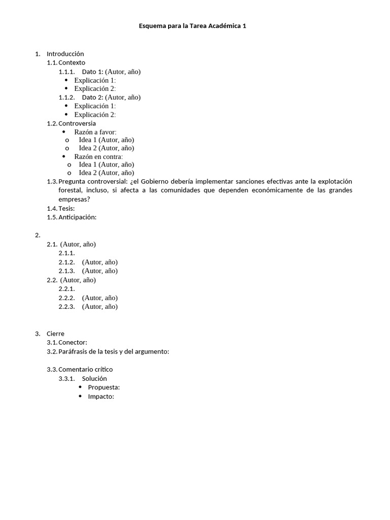 Esquema para La TA1 (2025) | PDF