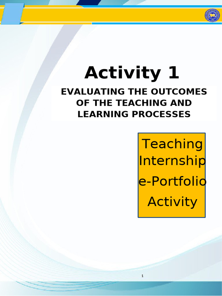 TI Activity 6 Evaluating the Outcomes of the Teaching | PDF ...