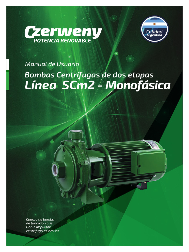 SCm2-Monofásica Manual Optimizado | PDF | Bomba | Ingeniería mecánica