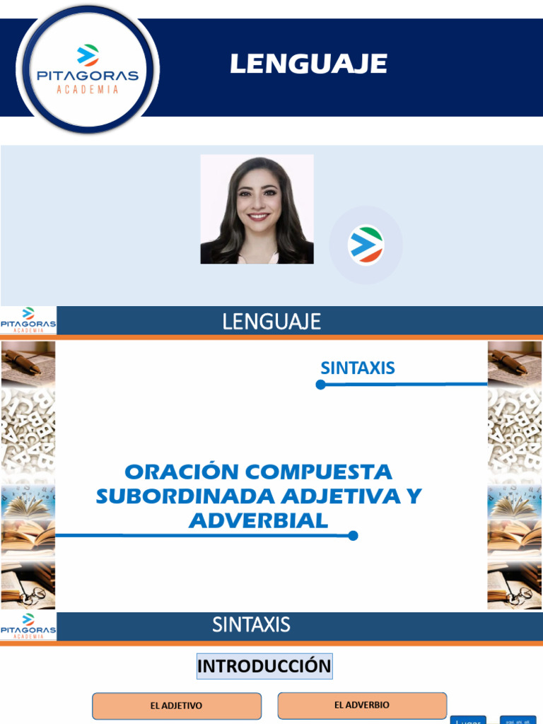 AV 21 - SINT - ORA COMP COOR ADJETIVA Y XZ xcADVERBIAL | PDF | Adverbio ...