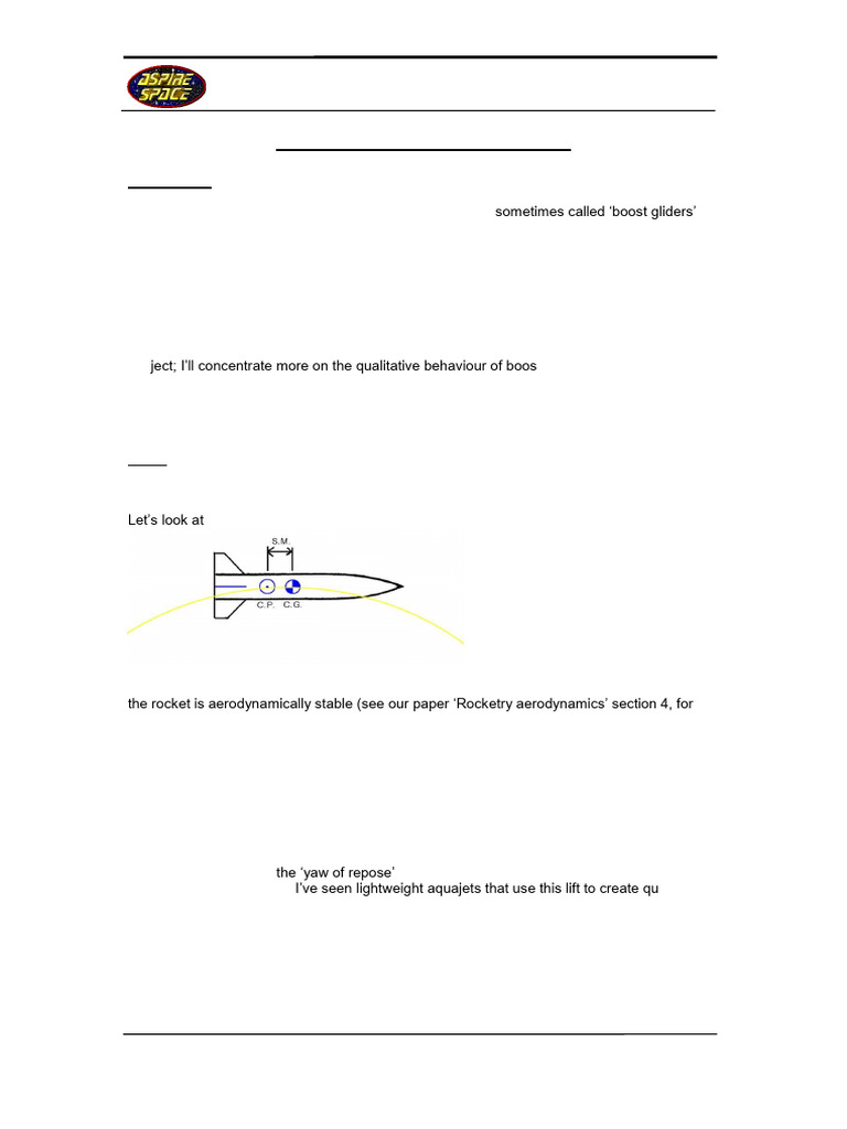 Winged Rockets and Boost Gliders | PDF | Rocket | Vortices