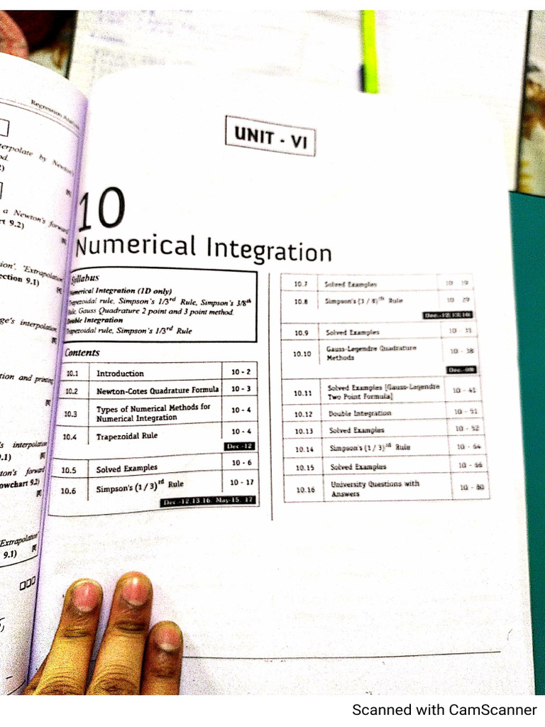 Unit 2 Numerical Integration | PDF