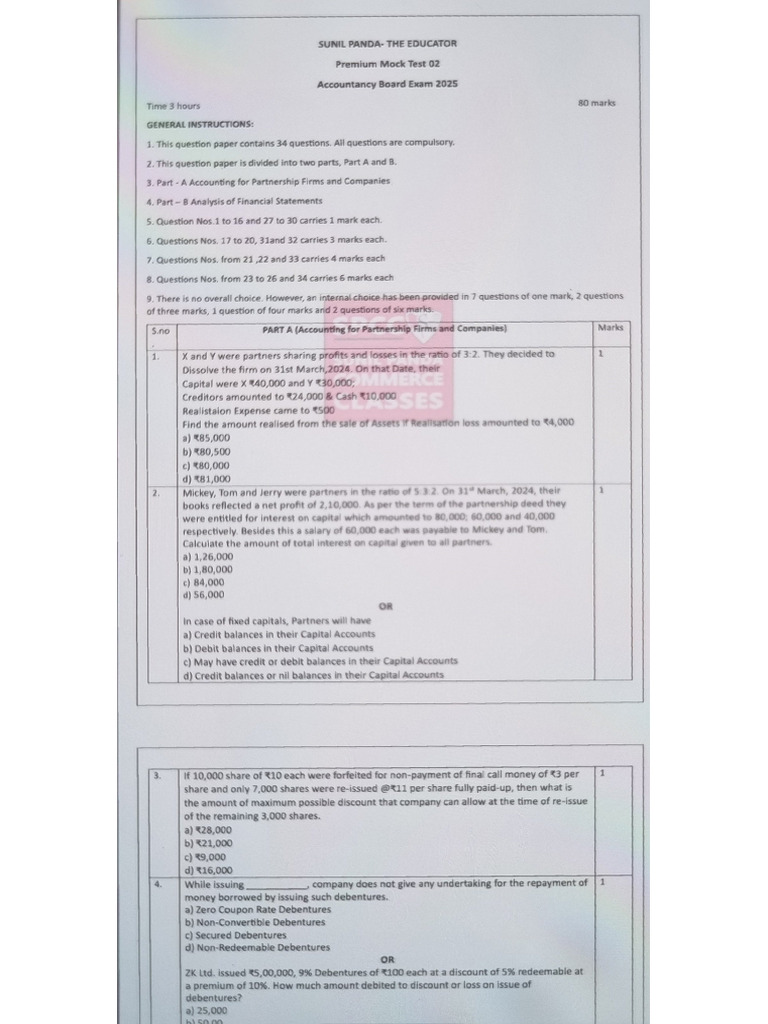 Mock 2 Question Paper | PDF