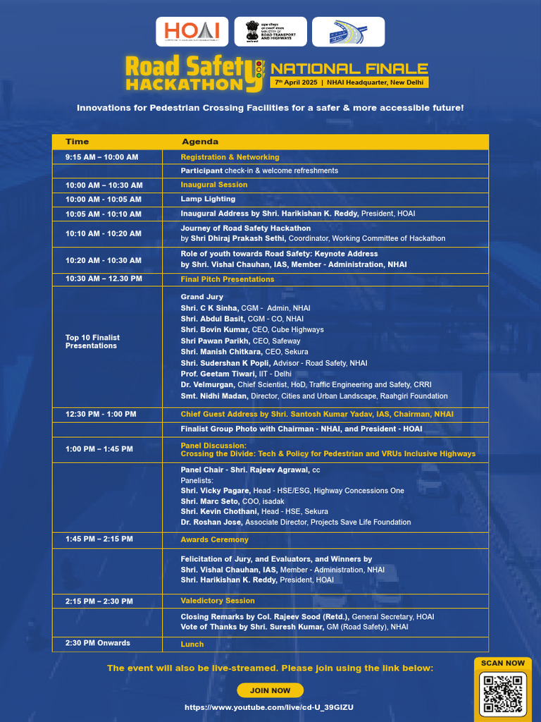 Agenda Road Safety Hackathon | PDF | Land Transport | Road Transport