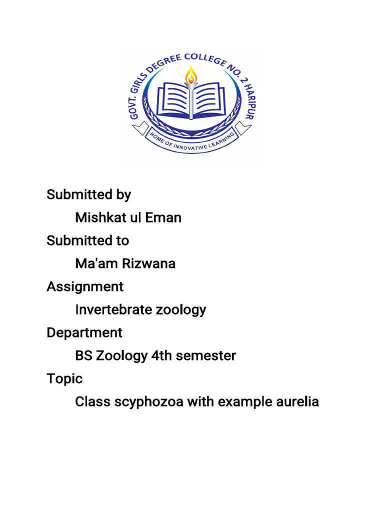 Scyphozoa: Anatomy, Life Cycle, and Diversity | PDF | Biology | Zoology