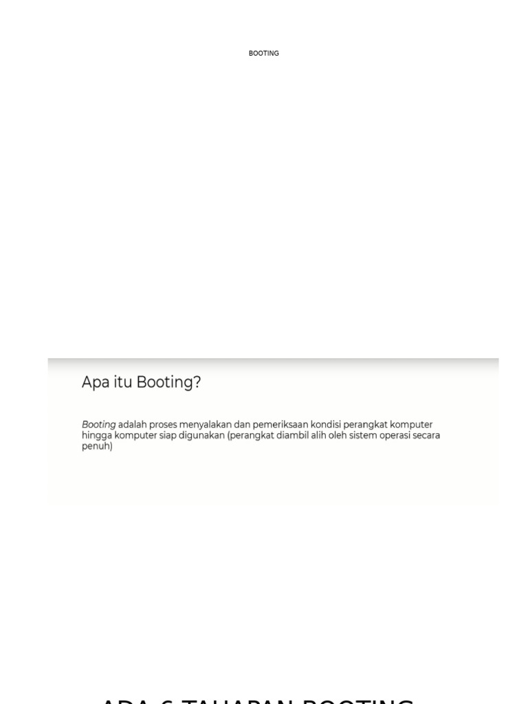 Booting | PDF