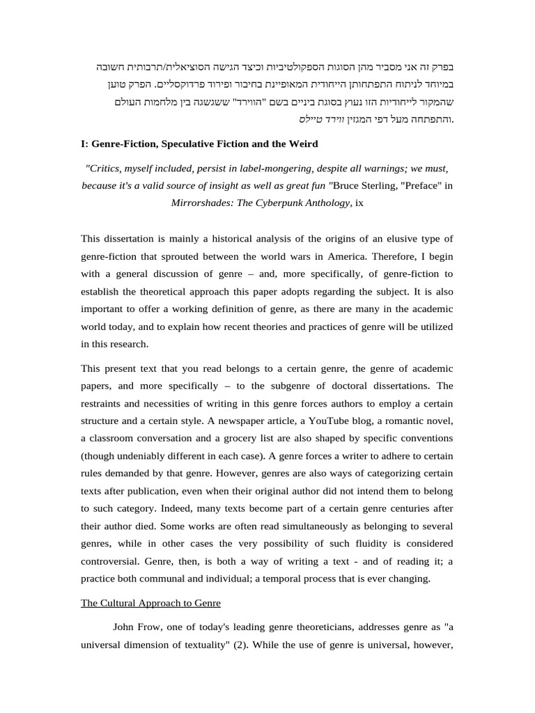 Part One Chapter 1 | PDF | Genre | Science Fiction