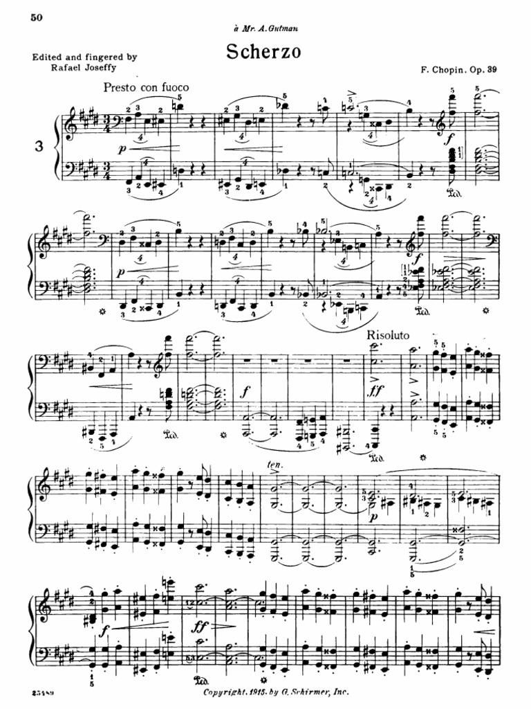 IMSLP112088-PMLP02356-FChopin Scherzo No.3, Op.39 Joseffy | PDF