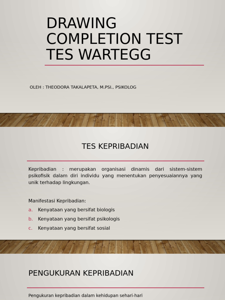 Drawing Completion Test Tes Proyeksi | PDF