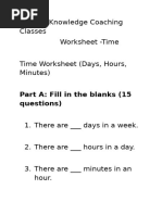 12 and 24 Hour Clock Conversion Worksheets | PDF | Home & Garden