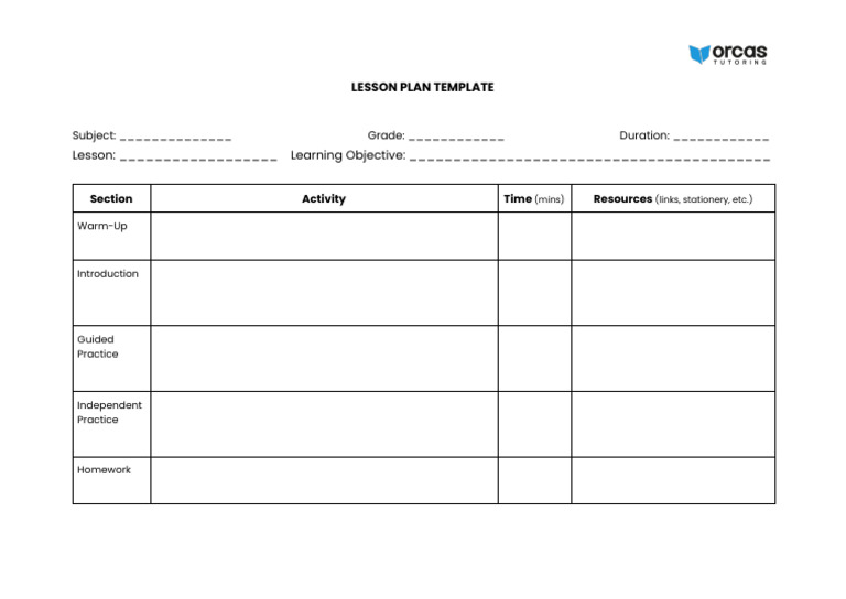 Lesson Plan Template | PDF