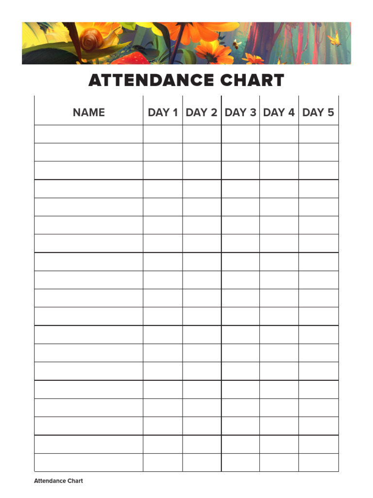 Attendance Chart | PDF
