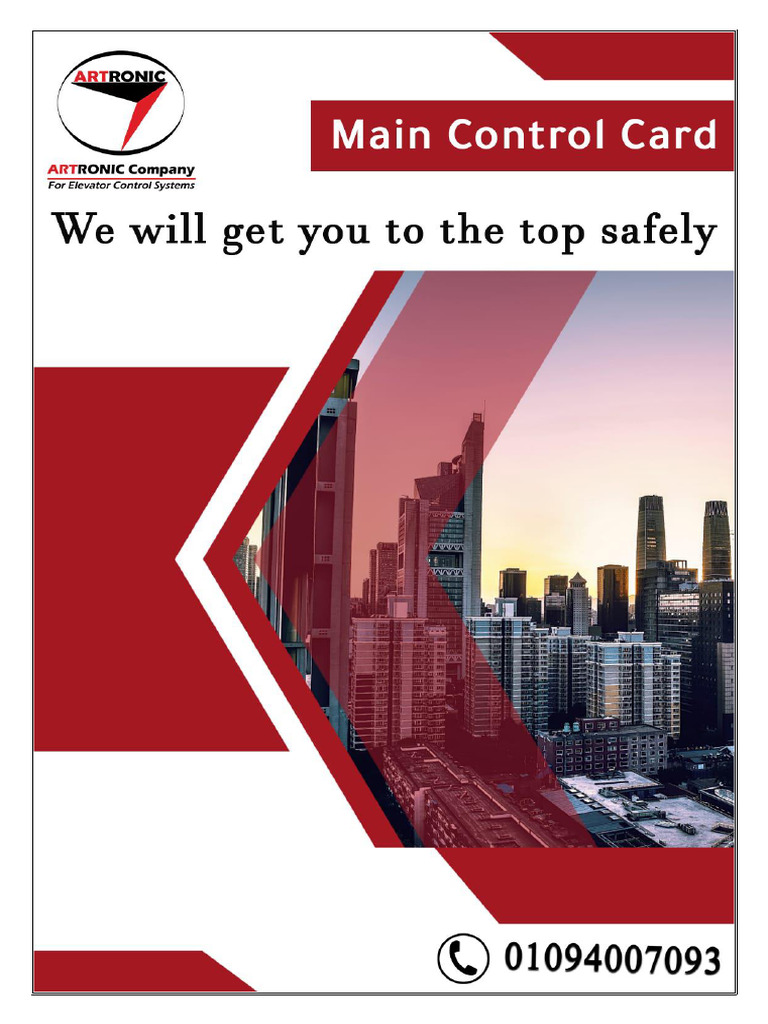 Main Control Card Programming Guide | PDF | Power Supply | Relay