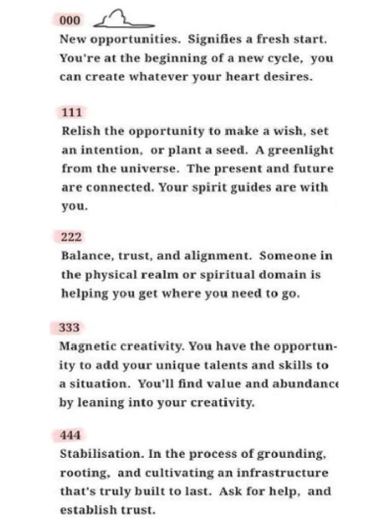 Angels Numbers | PDF