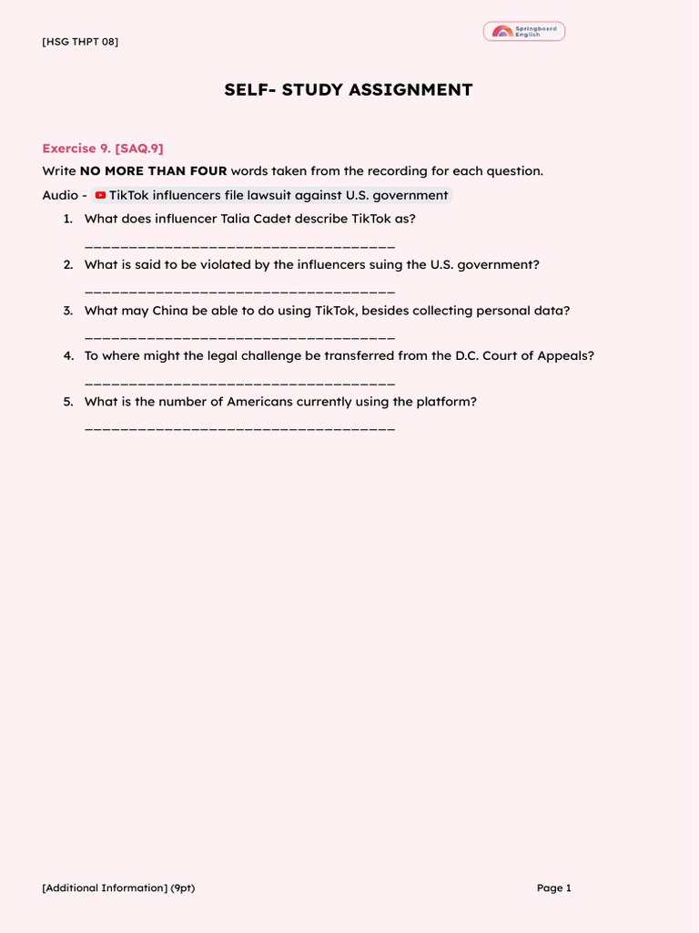 Authentic Listening - Self-Study Handout | PDF | Grapefruit