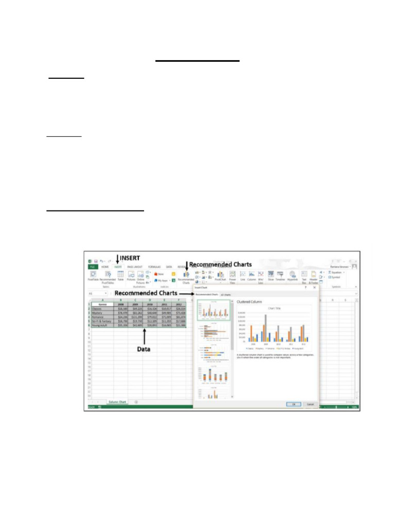 MS EXCEL Charts | PDF
