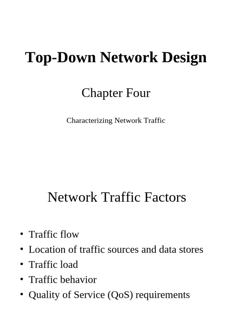 Chapter 4 - Characterizing Network Traffic | PDF | Quality Of Service | Computer Network