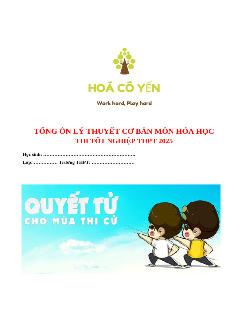 Phan A - Tong On Ly Thuyet Co Ban 2025. TTB - in - Chuong 1, 2, 3, 4 | PDF