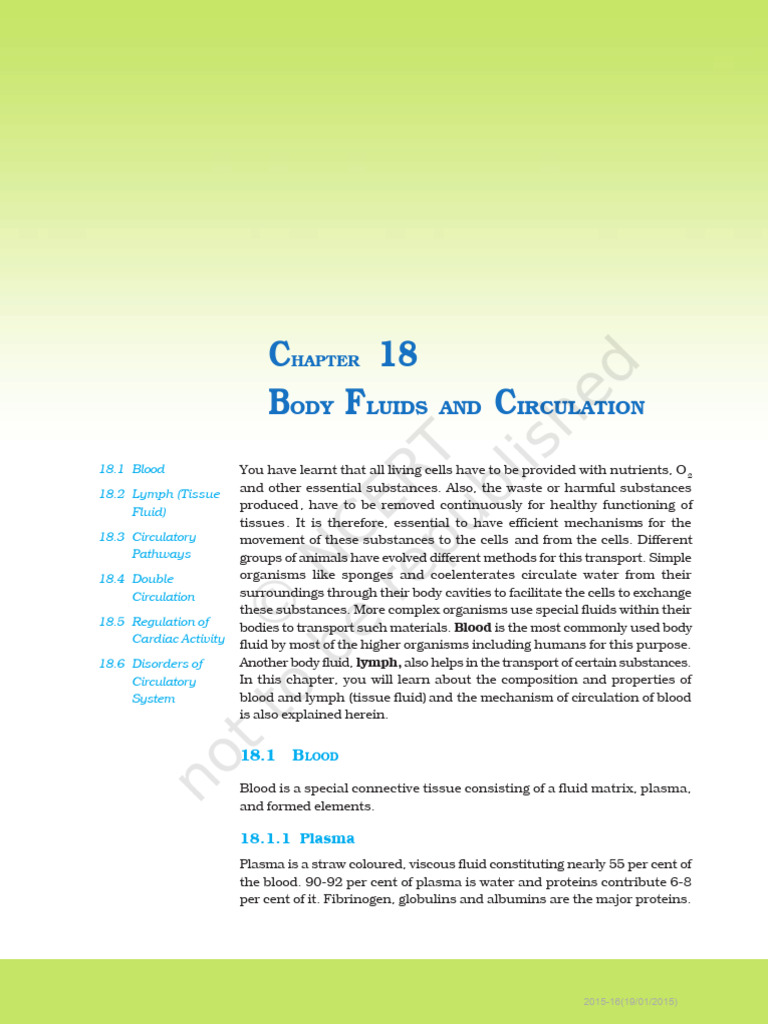 Body Fluids and Circulation Pages 278-298 | PDF | Ventricle (Heart ...