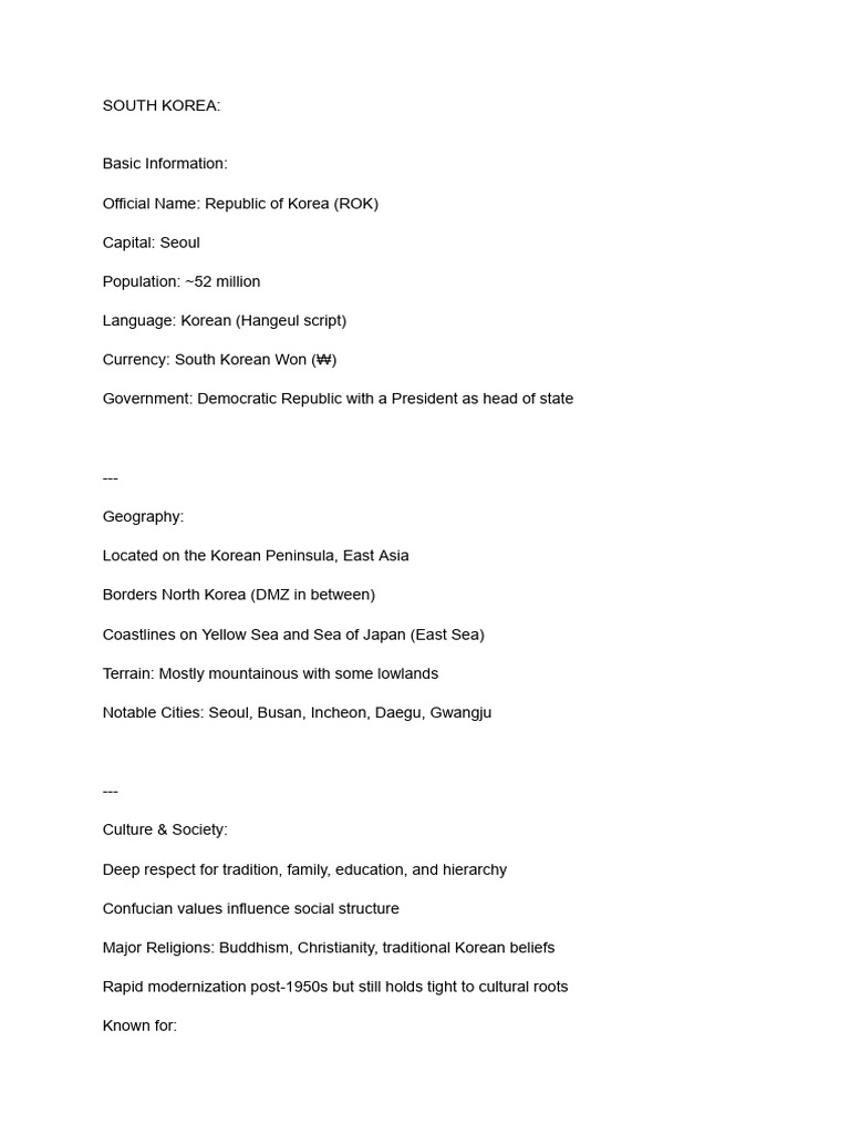 South Korea | PDF
