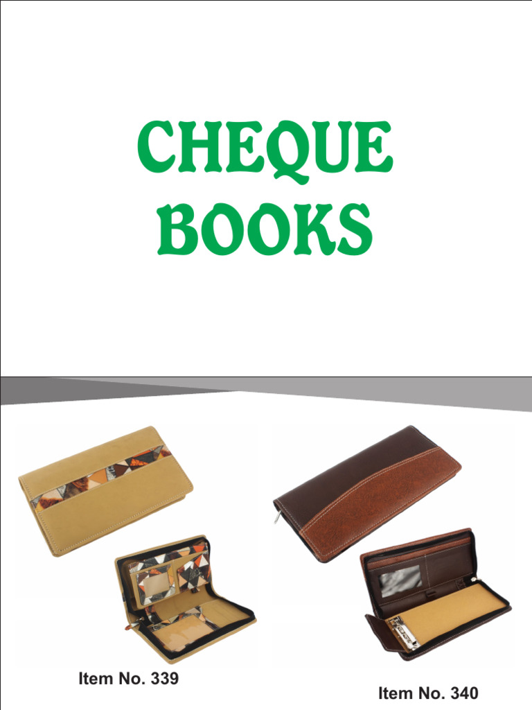 Cheque Books | PDF