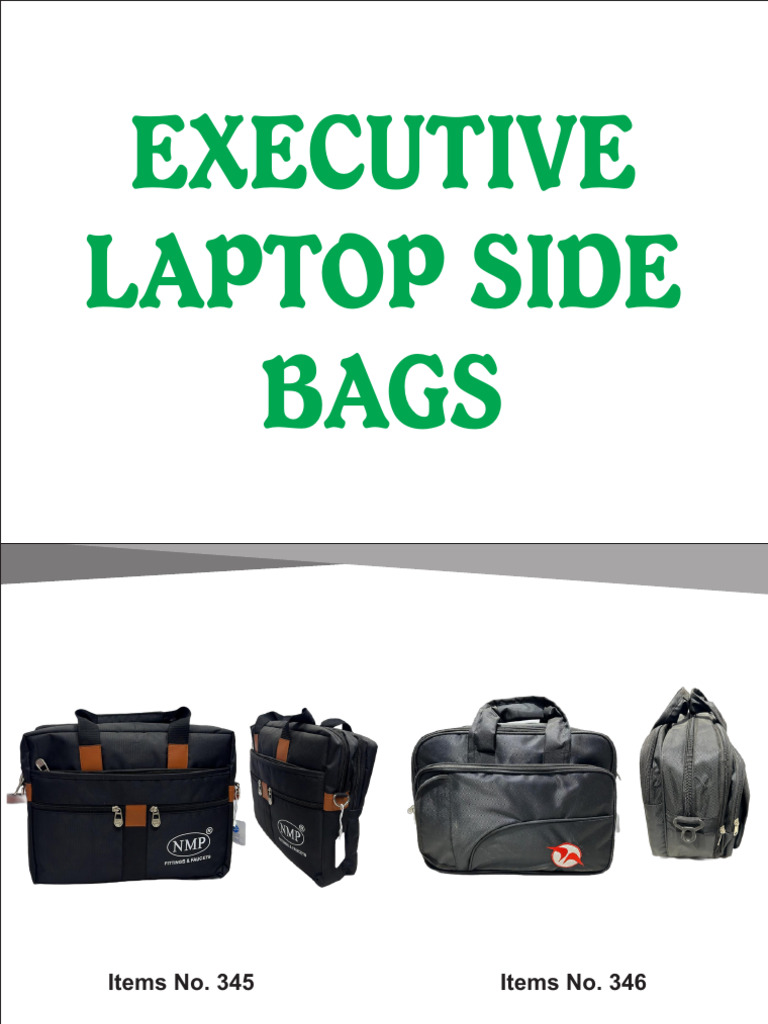 Executive Laptop Side Bags List | PDF