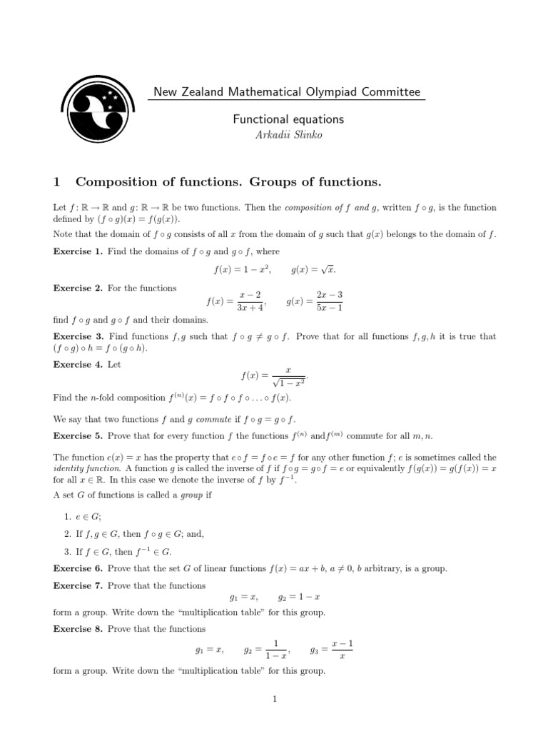 Functional Equations Pdf Polynomial Real Number