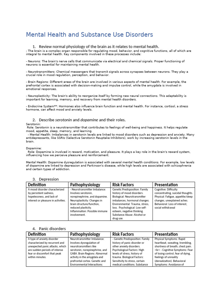 Substance Abuse Guided Notes | PDF | Substance Abuse | Neurotransmitter