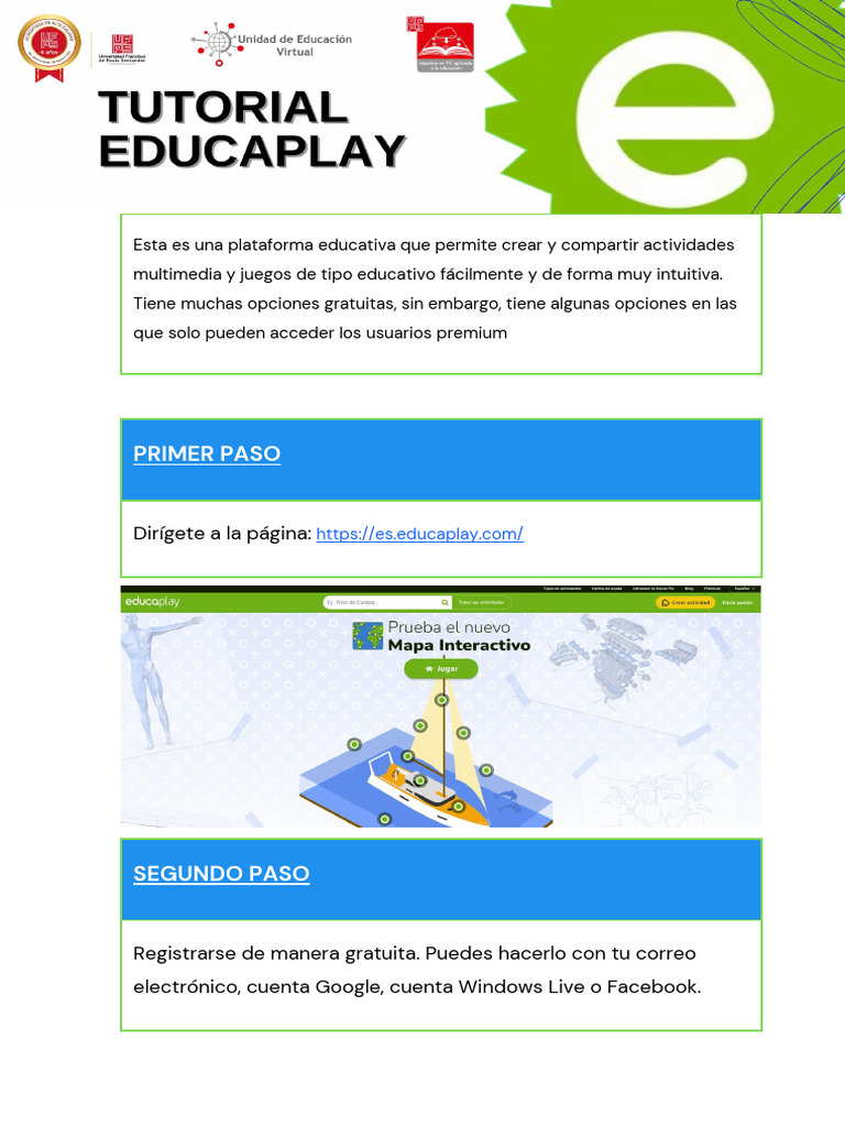 Guía para usar Educaplay fácilmente | PDF