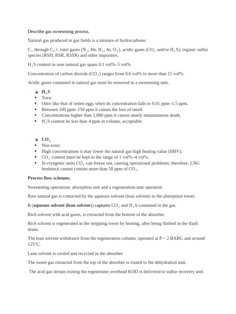 Gas Sweetening | PDF