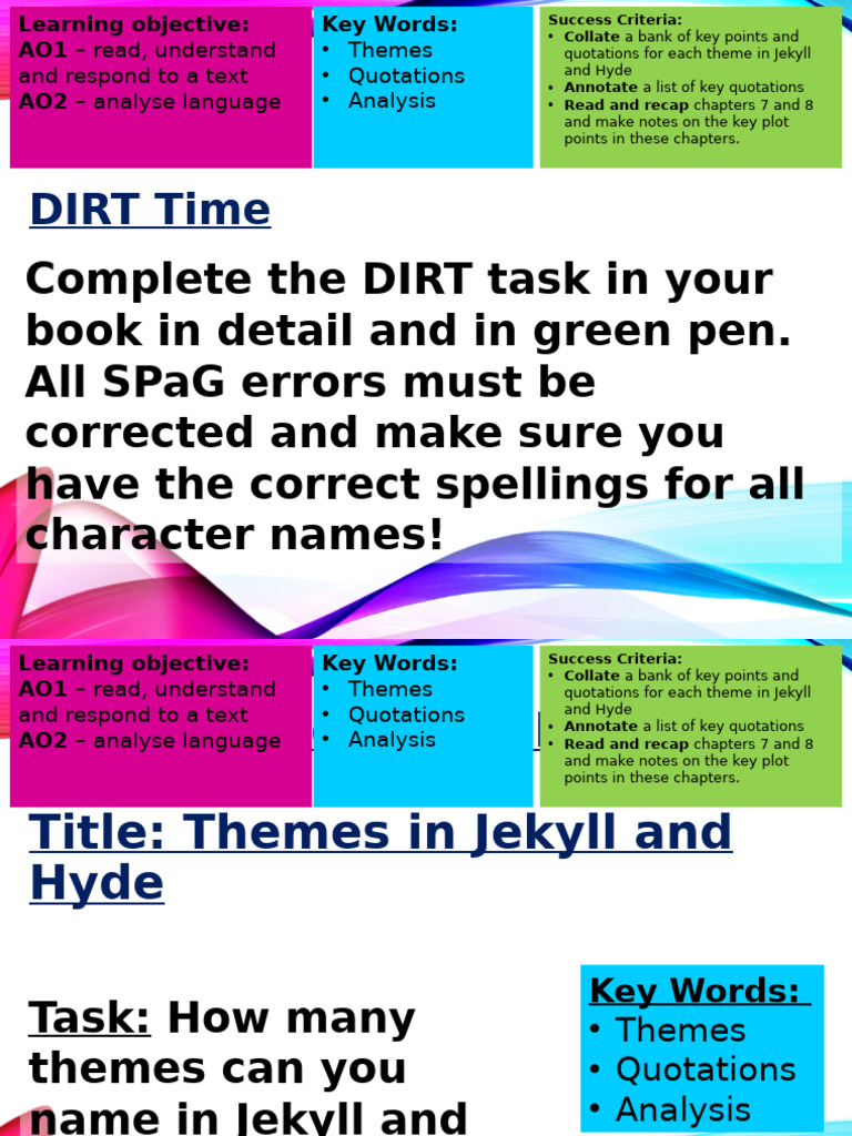 Jekyll and Hyde Themes | PDF | Strange Case Of Dr Jekyll And Mr Hyde ...