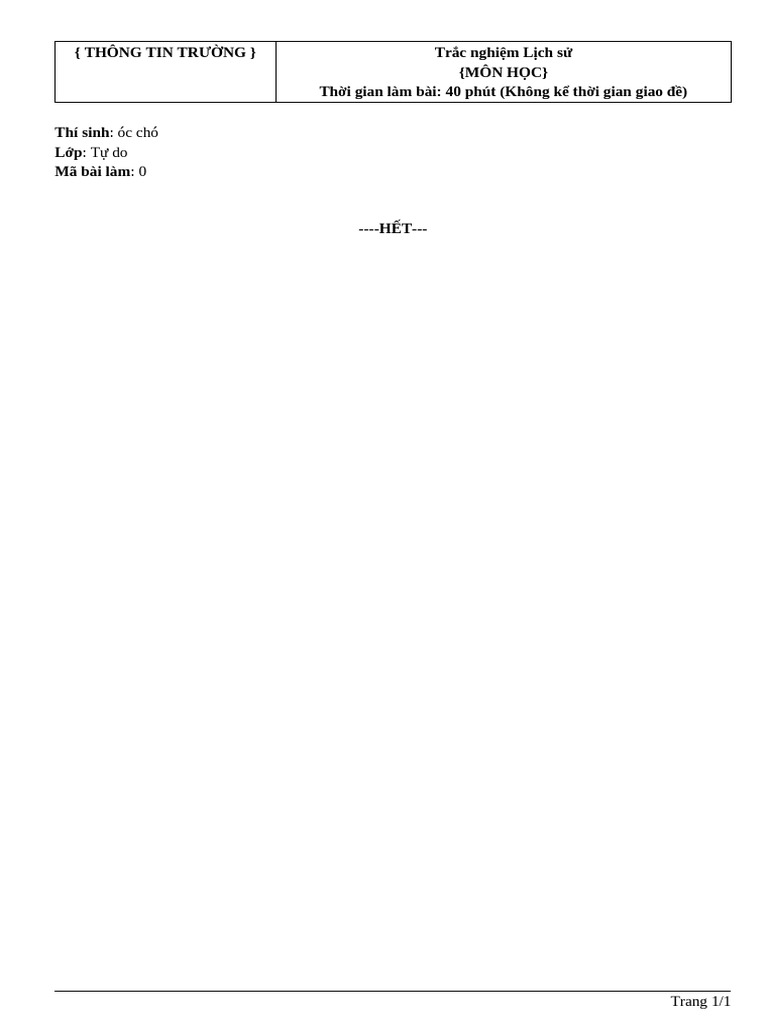 Oc Cho 21 03 2025 Test Result | PDF