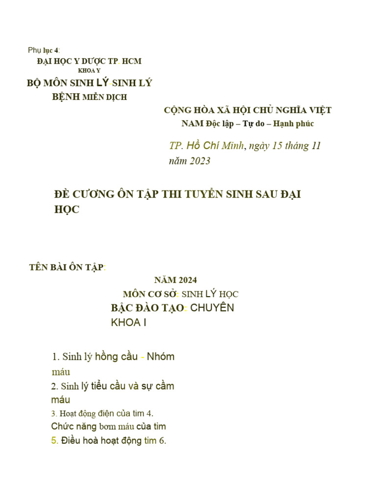 0.CS - CKI Sinh Ly Hoc | PDF