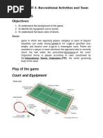 Tennis Court Dimensions & Diagrams - Tennis Department | PDF | Length