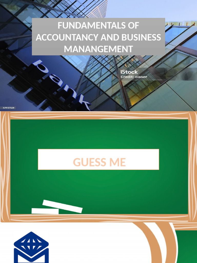 Fundamentals of Accountancy and Business Manangement | PDF