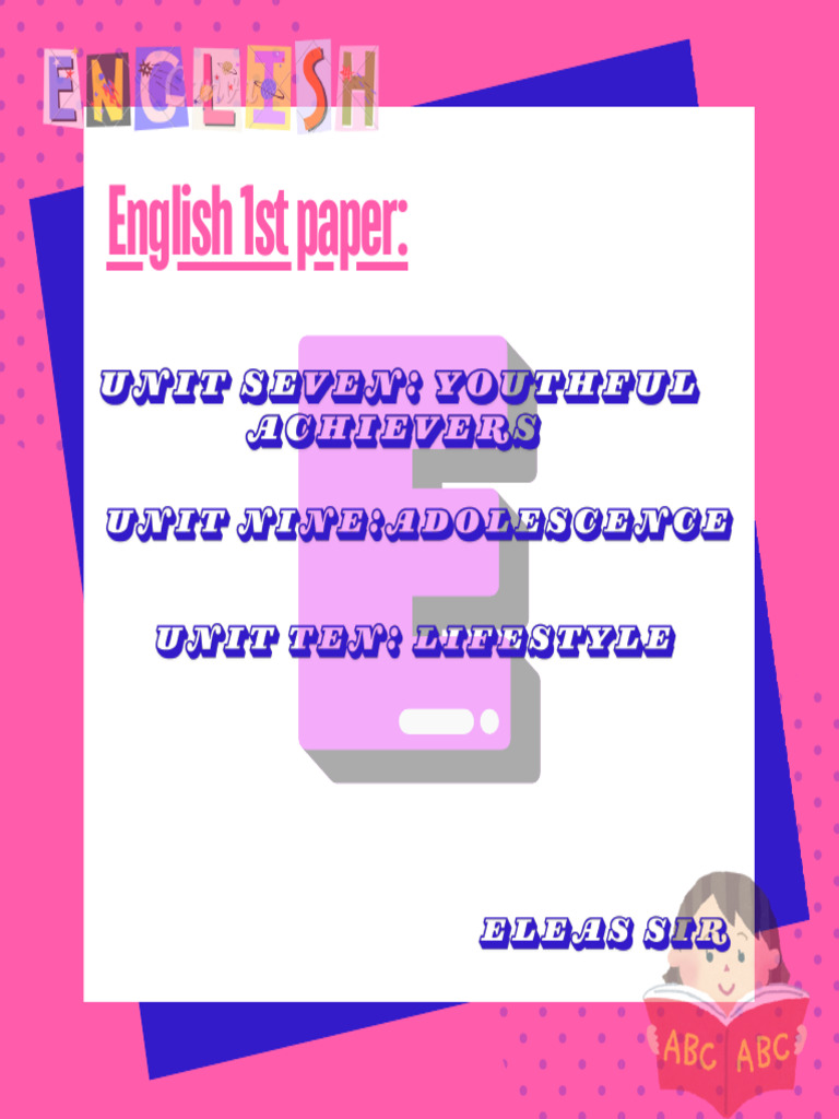 English 1st Paper | PDF