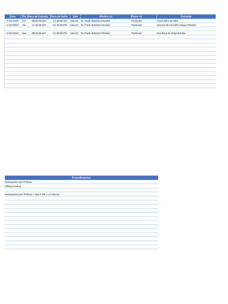 Annelise - Mapa Semanal 22.04 - 26.04 | PDF