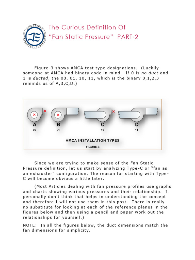 Understanding Fan Static Pressure Explained | PDF | Dynamics (Mechanics ...