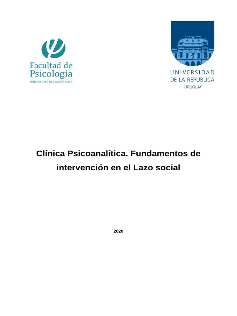 Fundamentos del Lazo Social en Lacan | PDF | Jacques Lacan | Mente ...