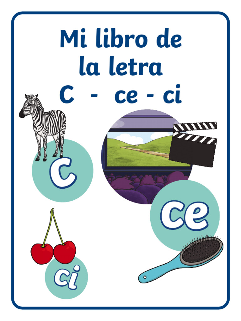 Mi Libro de La Letra C - Ce - Ci | PDF | Lingüística | Lectura (proceso)