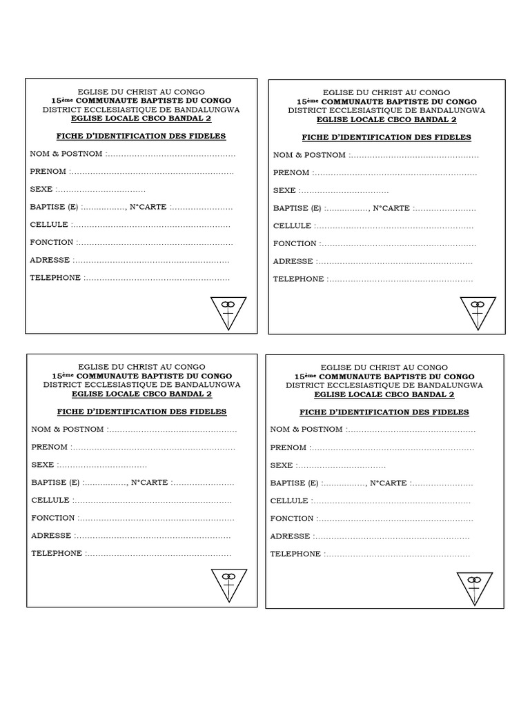 Fiche D'identification | PDF
